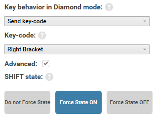 MC9300: Remapping Diamond Key to Opening and Closing Braces (Curly Braces)