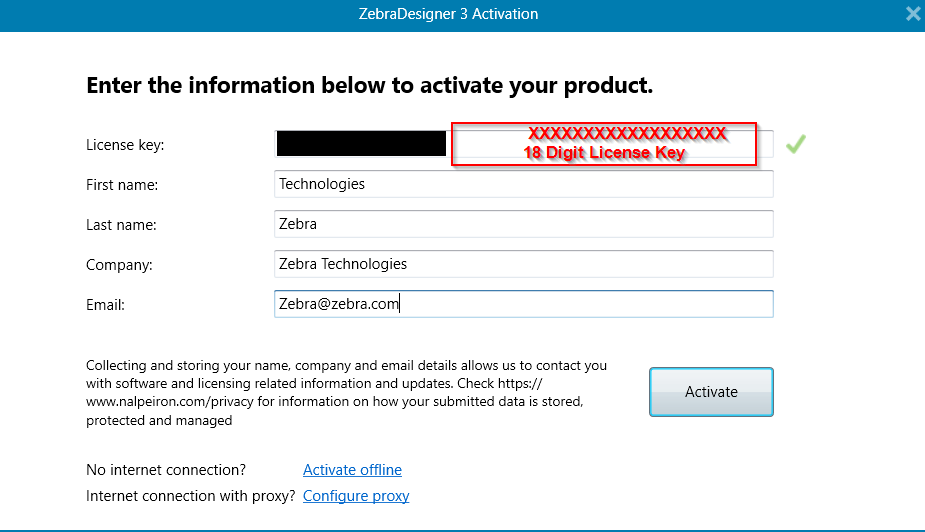 Activate and Deactivate ZebraDesigner Pro V3