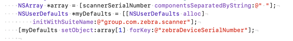 Sharing Data between Two Zebra iOS Applications