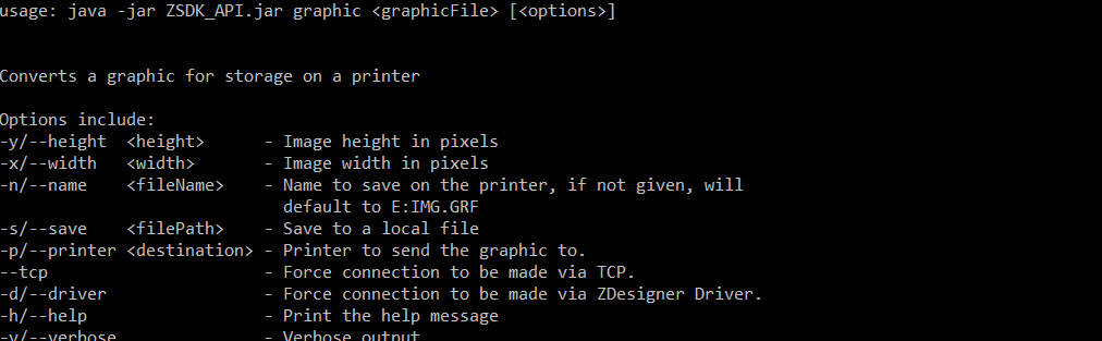 Converting an Image to a .grf Formatted File Using Command Line and Java