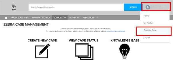 Site Guide: Create New Case
