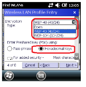 Steps to Configure WEP and Static IP WiFi Connection