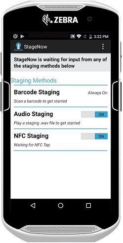 Set Touch Panel Mode Using StageNow Tool