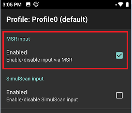 Setup Snap-on Magnetic Stripe Reader (MSR)