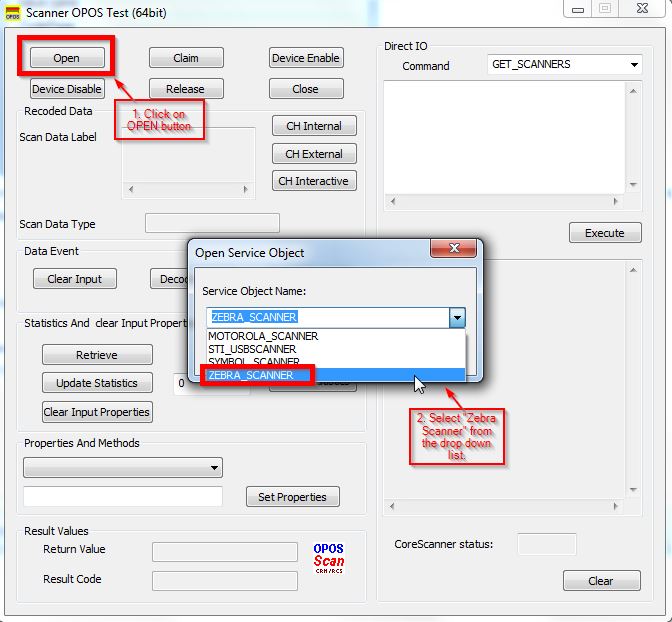 Read QR Code That Contain Japanese Character (Kanji) in Sample OPOS Application