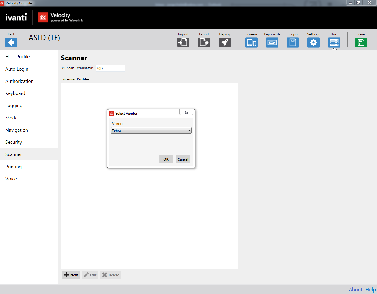 Changing the Aim/Trigger Type in Velocity