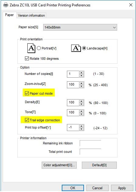 Printing on Both Sides with ZC10L