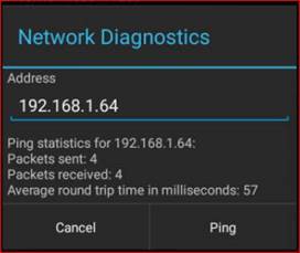 Performing Ping Test on Velocity