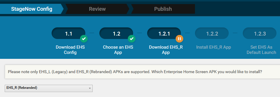 Install and Setup Enterprise Home Screen Using StageNow