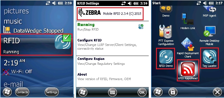 Install RFID Software for Windows Embedded Handheld 6.5