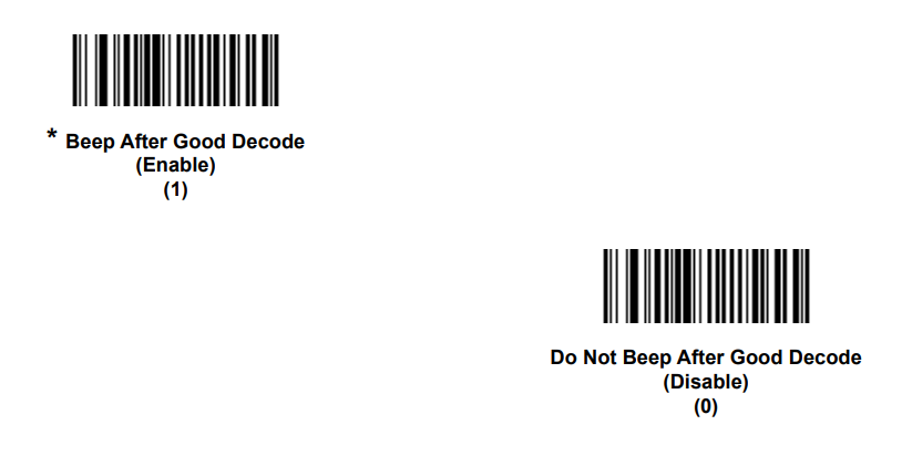 Beeper configurations for handheld scanners