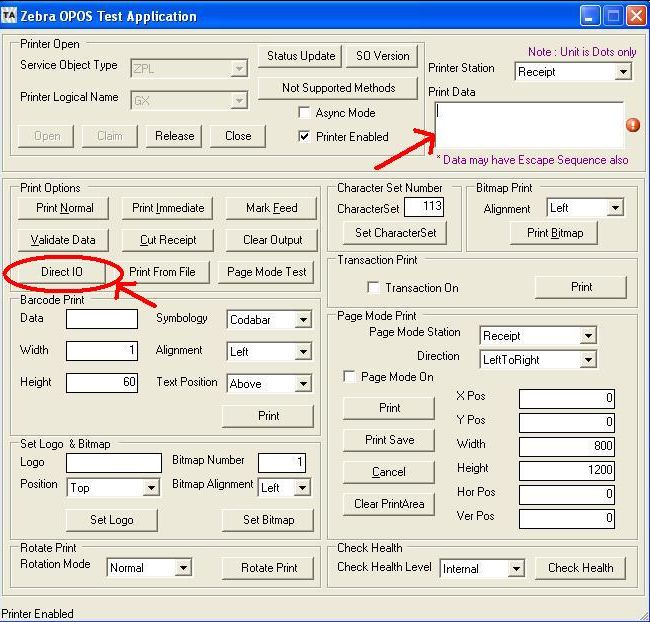 How To Send Zpl Commands Directly To The Printer Using The Zebra Opos Test Application 