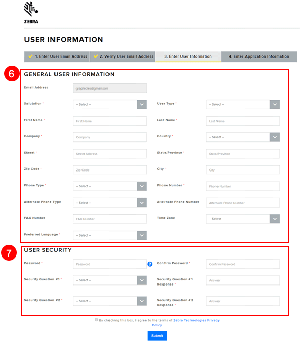 Site Guide: How to register for Zebra Support Community login access
