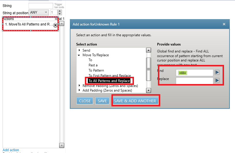 ADF(Advanced Data Formatting) 및 123Scan을 사용하여 바코드 문자 제거 또는 교체