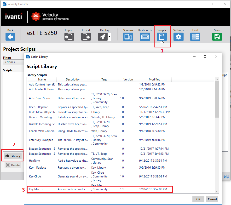 Configure Destructive Backspace for Velocity Client