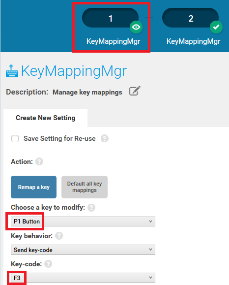 Remap WT6000 P1 and P2 Buttons