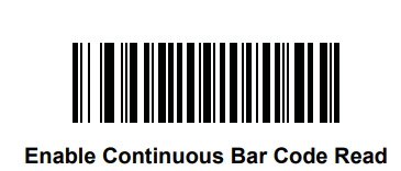 DS36x8- Continuous Barcode Read Mode
