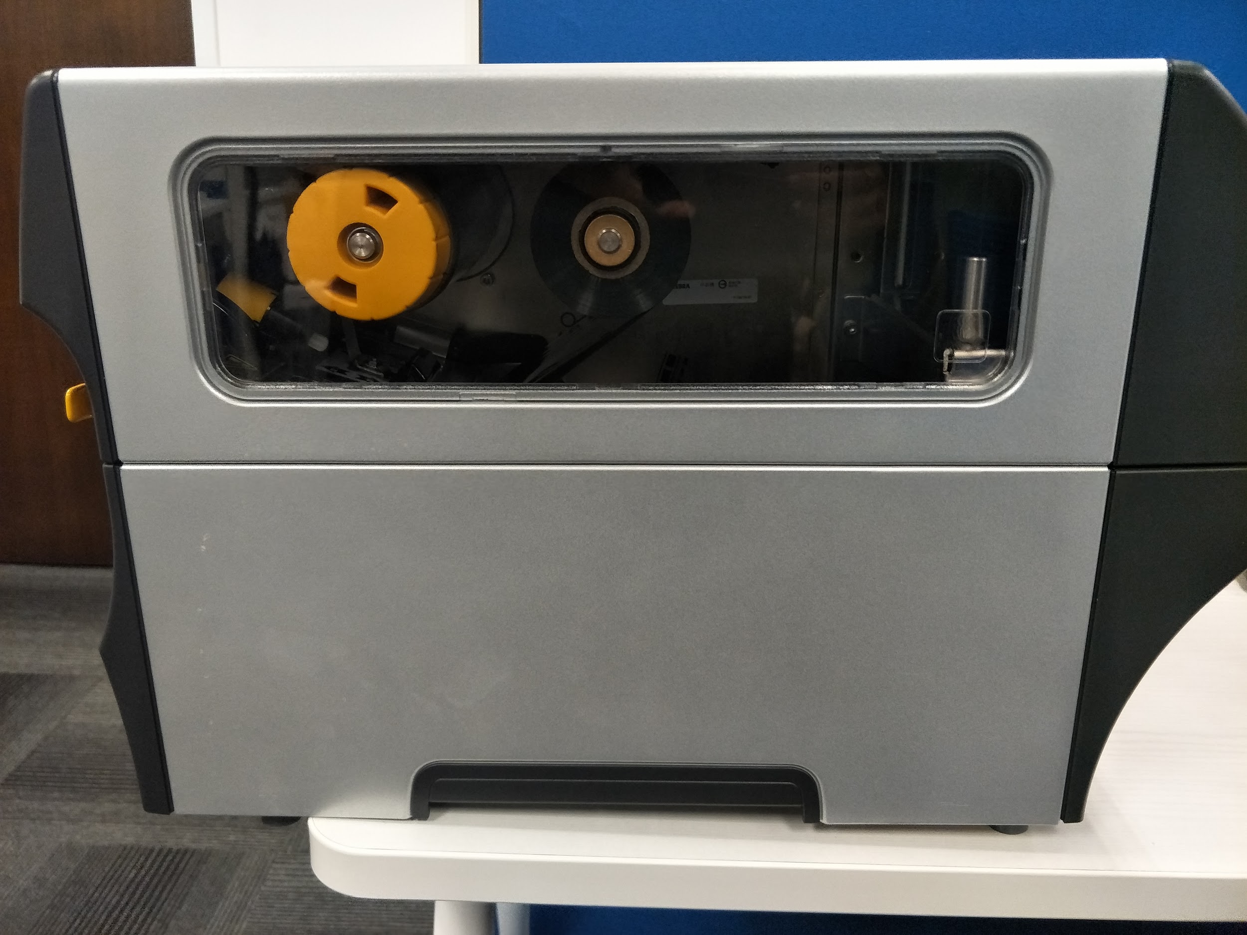 Location of a Industrial Printer Serial Number