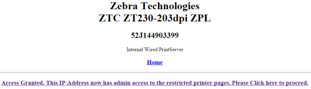 Verwenden der ZebraNet Print Server-Webseite zum Konfigurieren einer ...