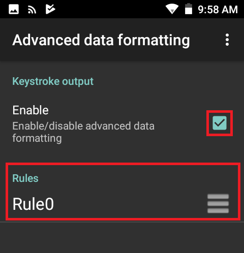 DataWedge for Android: Disable the Remove Leading Zeros Function