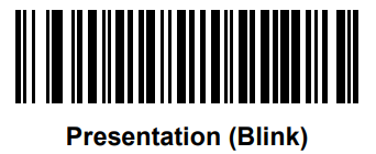 Configuring Scanner's Trigger Mode for Presentation (Blink) Mode