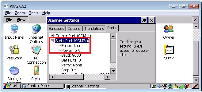 Enable Serial Port COM2