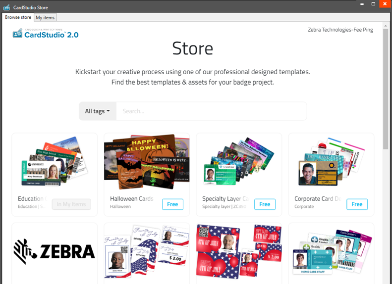 Download the Quick Design Templates from CardStudio 2.0