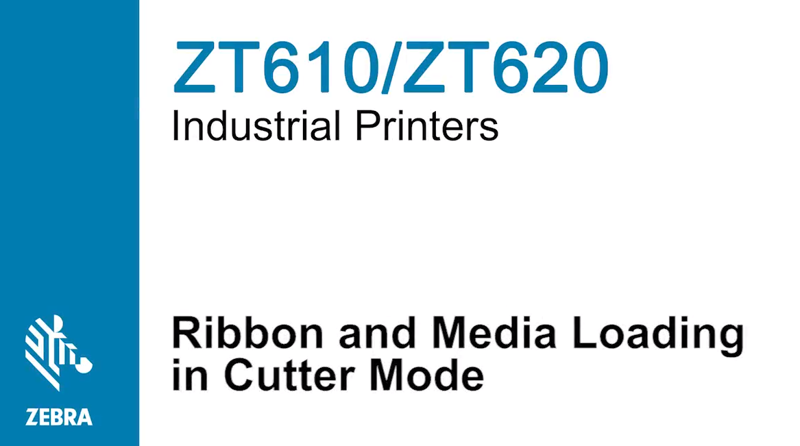 Video: Load Ribbon and Media in Cutter Mode on ZT600