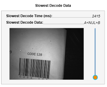 Retrieving the Slowest Decode Barcode Image using 123Scan Configuration Utility