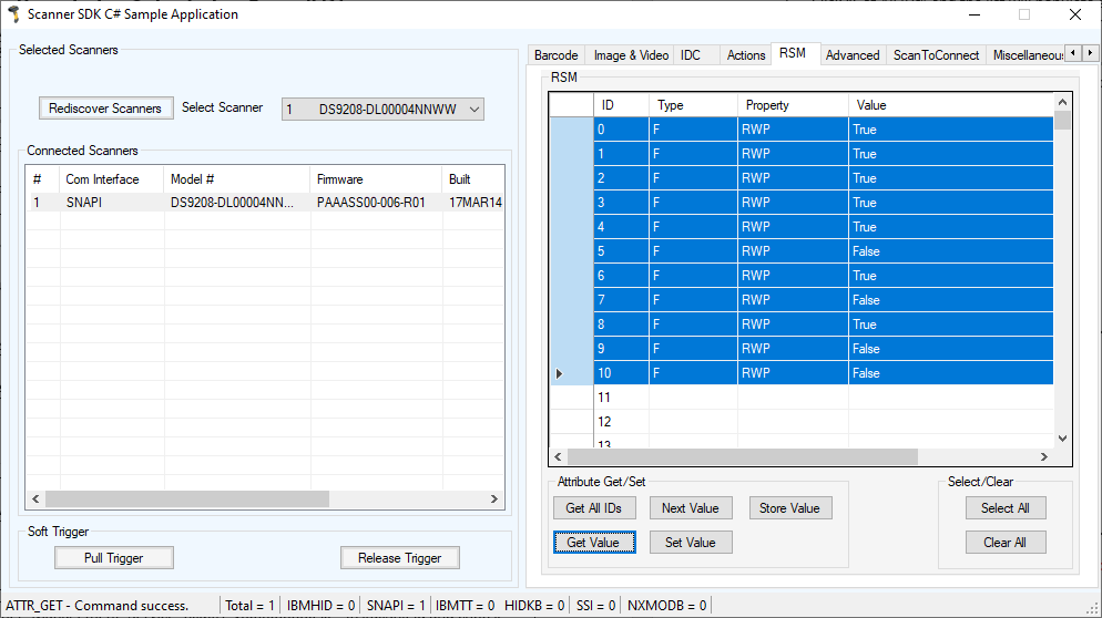 Enabling Barcode Symbologies of a Scanner Using Windows SDK Sample ...