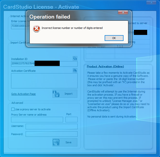 Resolve Incorrect License Number or Number of Digits Entered Error
