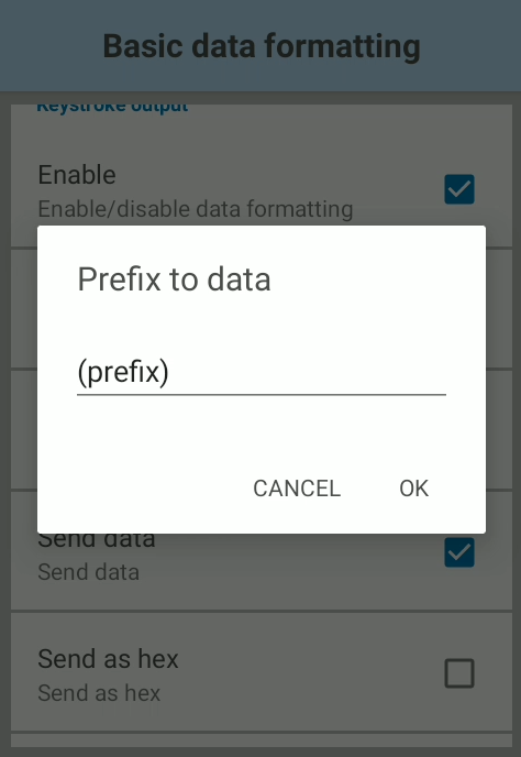Add Prefix or Suffix When Scanning Barcode with DataWedge for Android