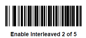 Enabling Interleaved 2 of 5 Barcodes for LS, LI, and DS Scanners
