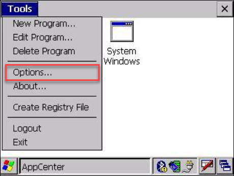 App Center: Options Details