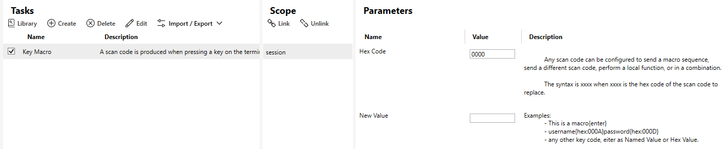 External Keyboard Mapping For WT6000 and WT6300 Using Velocity 2.1.17 and Lower