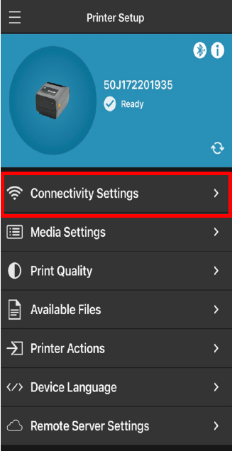Configuring Wireless Network Using Zebra Printer Setup Utility App for iPhone or Android