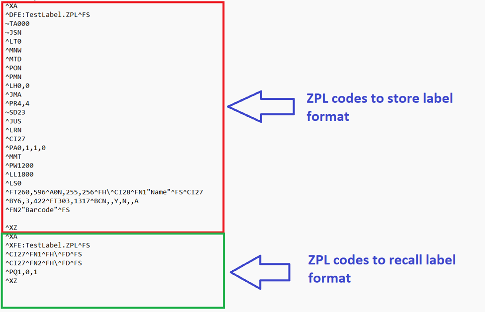 Store Label Format and Recall for Printing Using ZebraDesigner for ...