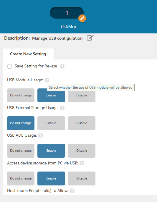 Configure USB Preferences Using StageNow