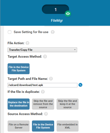 StageNow: Moving Files within Device File System Using FileMgr