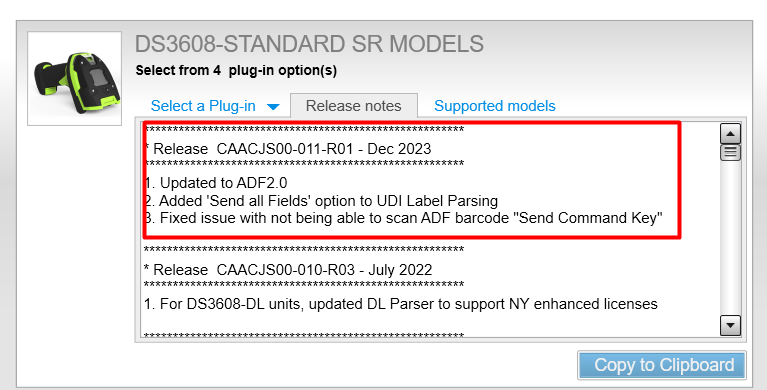 Scanners Fails to Scan Configuration Barcodes Generated from the Latest ...