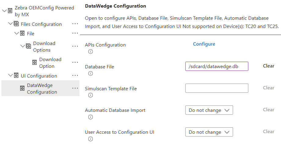Zebra OEMConfig Powered by MX Used on Android 13 to Download and Apply a DataWedge.db