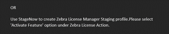 Feature Licensing in CLS by Stage Now, Example OCR Wedge Feature Licensing