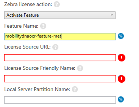 Feature Licensing in CLS by Stage Now, Example OCR Wedge Feature Licensing