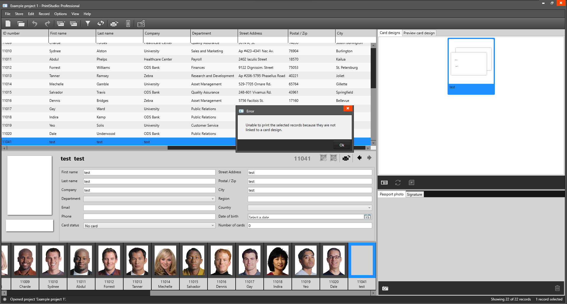PrintStudio: Errore "Impossibile stampare i record selezionati perché non sono collegati al ...