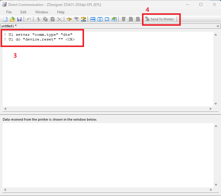 ZKDU: EPL 또는 ZPL 프린터를 찾을 수 없습니다.