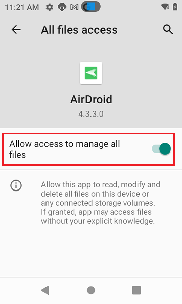 How to Enable Manage External Storage Permission Using an XML