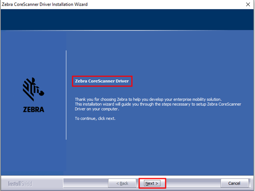 123RFID Desktop Install Issue: Zebra CoreScanner Driver Version