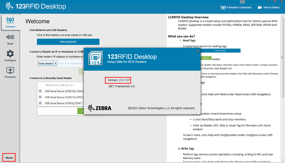 123RFID Desktop Install Issue: Zebra CoreScanner Driver Version