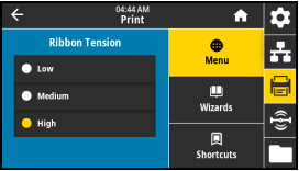 ZE511 Ribbon Tension Settings