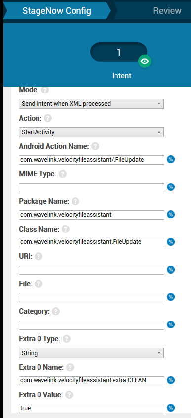 StageNow MX Trigger Velocity File Assistant to Remove All Deployment Files and Import New